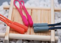 China 3D Embossed Plastic Zipper Puller with 2.0-2.5mm Polyester String for Garments and Bags for sale