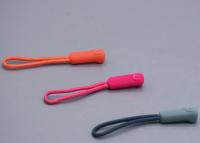 China 3D Embossed Plastic Zipper Puller with 2.0-2.5mm Polyester String for Garments and Bags for sale