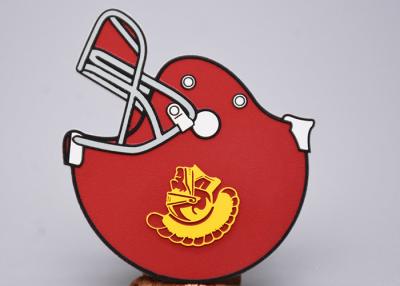 China Soft Ultrasonic Cut Silicone Rubber Patch With Flat Printing Logo for sale