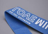 China Polyester Webbing Anti Slip Elastic Band With White Custom Silicone Logo for sale