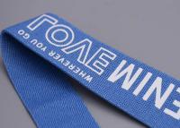China Polyester Webbing Anti Slip Elastic Band With White Custom Silicone Logo for sale