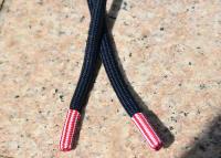 China Long 31cm Garments Polyester Drawstring Cord With Custom Knitting Endings for sale