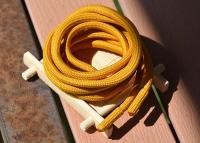 China Garments 5mm Round Polyester Drawstring Cord Metal And Fabric Ends for sale