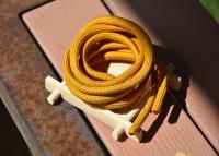 China Garments 5mm Round Polyester Drawstring Cord Metal And Fabric Ends for sale