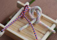 China 20cm Customised Eco Friendly Polyester Drawstring Cord For Bags for sale