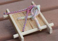 China 20cm Customised Eco Friendly Polyester Drawstring Cord For Bags for sale