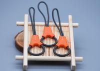 China Custom Plastic Zipper Pulls with 2-Color Logo Options for Garments - 15kg Tensile Strength, 2.0-2.5mm Cord for sale