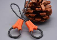 China Custom Plastic Zipper Pulls with 2-Color Logo Options for Garments - 15kg Tensile Strength, 2.0-2.5mm Cord for sale