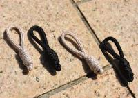 China Custom 6cm Polyester Drawstring Cord with Knotted Ends for Garments for sale