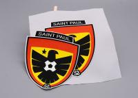 China 1.0mm Silicone Heat Transfer Label for Football Garment Custom Logo OEM for sale