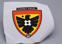 China 1.0mm Silicone Heat Transfer Label for Football Garment Custom Logo OEM for sale