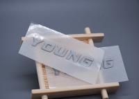 China Custom Silicone Heat Transfer Labels for Clothing Molded Printed 1x6.5cm Eco Friendly Washable for sale