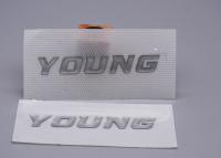 China Custom Silicone Heat Transfer Labels for Clothing Molded Printed 1x6.5cm Eco Friendly Washable for sale