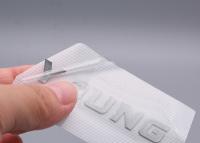 China Custom Silicone Heat Transfer Labels for Clothing Molded Printed 1x6.5cm Eco Friendly Washable for sale