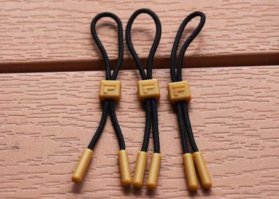 China Custom 3D Logo Plastic Zip Puller for Garments - 2.0-2.5mm String with 15kg Tensile Strength for sale