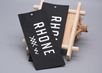 China Black TPU Printing Custom Garment Hang Tags with Silicone Logo - 3-5 Day Samples, 5-7 Day Production for sale