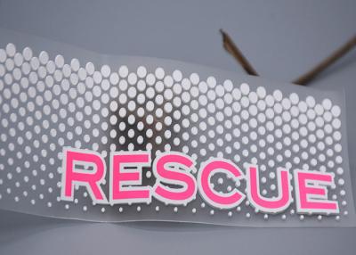 China Clear TPU White Silicone Dots Screen Printed Patches Custom Logo For Garments for sale