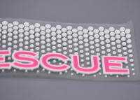 China Clear TPU White Silicone Dots Screen Printed Patches Custom Logo For Garments for sale