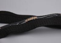 China Polyester Customized 1.5cm Non Slip Elastic Band With Printed Silicone Logo for sale
