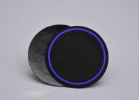 China Custom 2D Raised Silicone Logo Heat Transfer Labels on Woven Fabric for Clothing 145-155C for sale