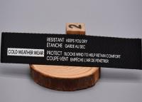 China Garments Use Polyester Webbing Straps Printed With White Silicone Logo for sale