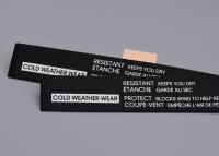 China Garments Use Polyester Webbing Straps Printed With White Silicone Logo for sale