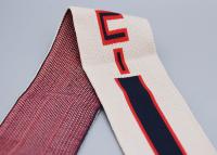 China Custom Jacquard Elastic Band 40mm Width with Logo for Clothing and Textile Applications for sale