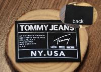 China Custom Silicone Logo Woven Fabric Labels for Garments Eco Friendly Washable 200pcs per Bag for sale