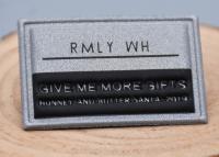 China 3M Reflective Material Embossed Logo Heat Transfer Labels Custom For Clothing for sale