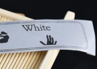 China Custom 3M Reflective Labels with Black Ink Logo for Clothing - 15 Day Lead Time for 5000 Pieces for sale