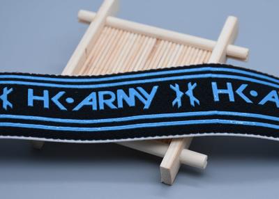 China 40mm Cotton Non Slip Elastic Band with Printed Silicone Logo Custom Width for sale