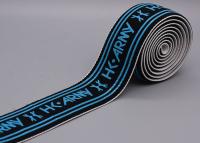 China 40mm Cotton Non Slip Elastic Band with Printed Silicone Logo Custom Width for sale