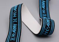China 40mm Cotton Non Slip Elastic Band with Printed Silicone Logo Custom Width for sale
