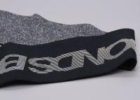 China 100% Cotton Double Sided Elastic Band with Printed Silicone Logo for Garments Custom Size for sale