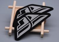 China Microfiber Embossed Reflective Logo Heat Transfer Labels For Garments for sale