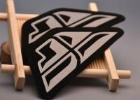 China Microfiber Embossed Reflective Logo Heat Transfer Labels For Garments for sale