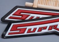 China Custom TPU Embossed Two Colour Heat Transfer Labels with Raised Logo 145-155C for sale