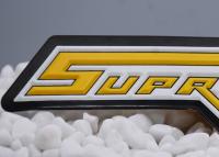 China Custom TPU Embossed Two Colour Heat Transfer Labels with Raised Logo 145-155C for sale