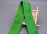 China Double Sided Jacquard Logo Flat Elastic Cord For Garments Customised for sale