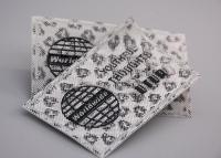 China Printed With Black Shiny Logos Custom Silicone Labels For Clothing for sale