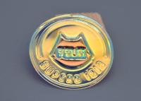 China Transparent Rainbow Apparel Patch Custom Embossed 3D Logo PVC Film Material for sale