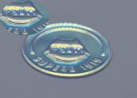 China Transparent Rainbow Apparel Patch Custom Embossed 3D Logo PVC Film Material for sale