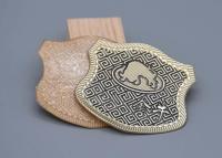 China TPU Custom Logo Embossed Labels , Embossed Iron On Garment Labels for sale