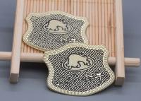 China TPU Custom Logo Embossed Labels , Embossed Iron On Garment Labels for sale