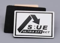 China Custom Silicone Black Logo Screen Printed Labels For Clothing for sale