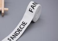 China Garments Customized Elastic Band Printed With Matte Black Logo for sale