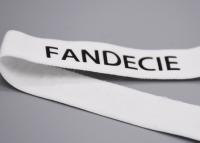 China Garments Customized Elastic Band Printed With Matte Black Logo for sale