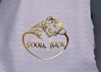China Custom One Colour Iron On Stickers for Garments Heat Transfer Labels 500pcs MOQ for sale