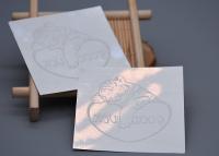 China Custom One Colour Iron On Stickers for Garments Heat Transfer Labels 500pcs MOQ for sale