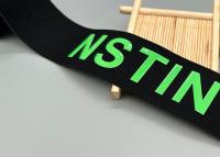 China 40mm Black Custom Printed Elastic Band with Glossy Silicone for Clothing - 500M Minimum Order for sale